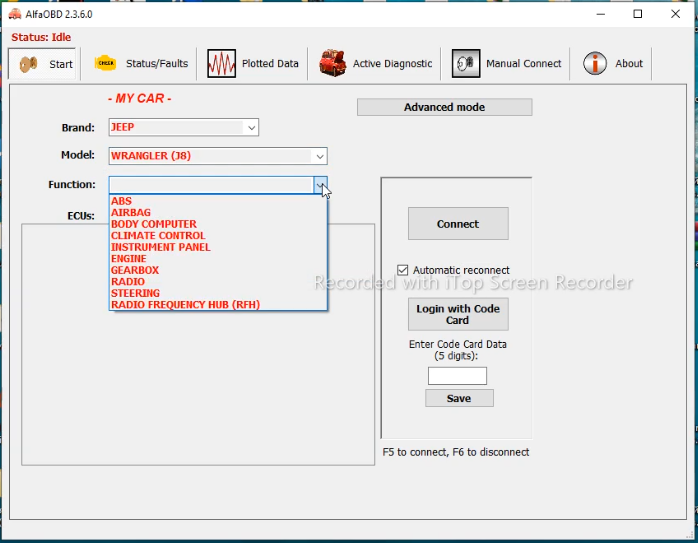 AlfaOBD 2.3.6, CarSoftDiag