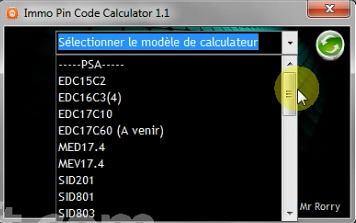 Immo PIN Code Calculator v1.1, CarSoftDiag