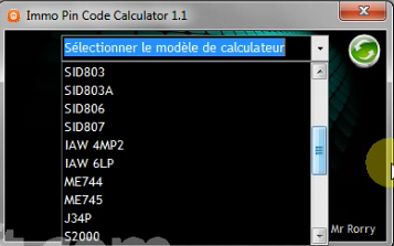 Immo PIN Code Calculator v1.1, CarSoftDiag