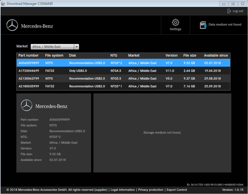 Mercedes Official Navigation Download Manager 1.0.15, CarSoftDiag