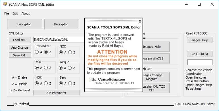 SCANIA New SOPS XML Editor, CarSoftDiag