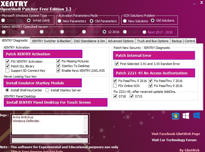 XENTRY Diagnostics Patcher v3.3, CarSoftDiag