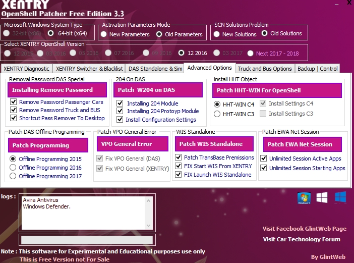 XENTRY Diagnostics Patcher v3.3, CarSoftDiag