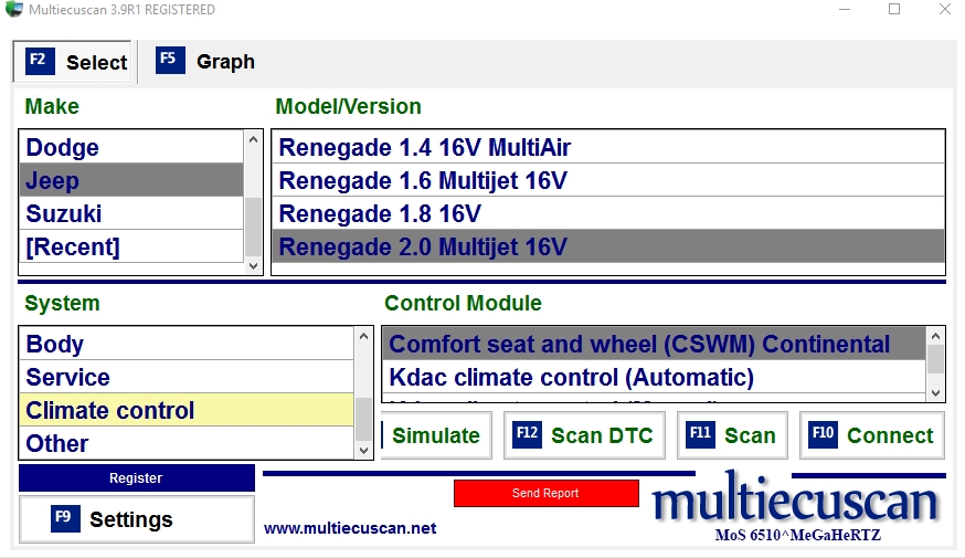 Multiecuscan 3.9R1, CarSoftDiag